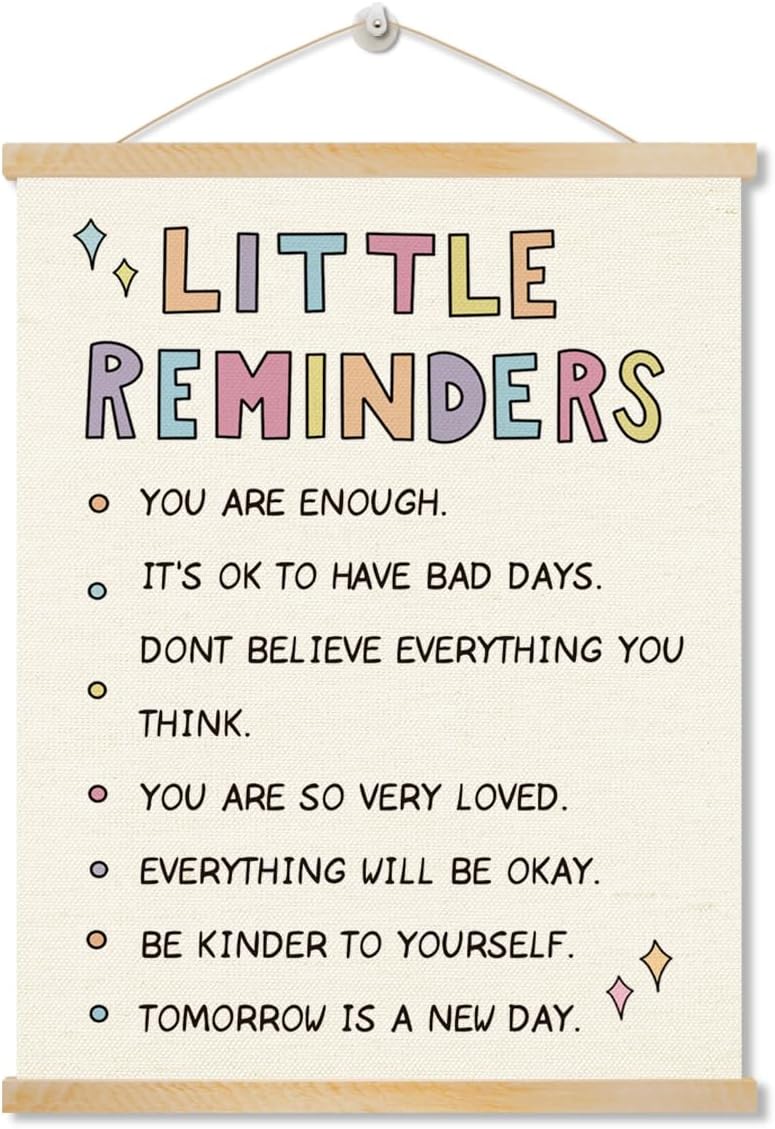 Amazon.com: Little Reminders Poster, Self Love Poster, Poster Framed ...