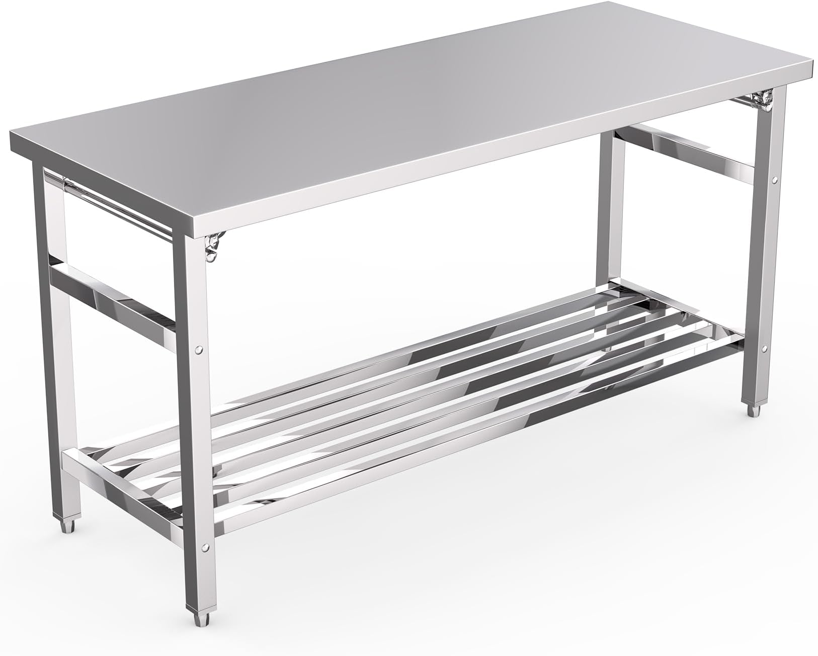 Amazon.com: 24 x 60 Inch Stainless Steel Folding Table for Prep & Work ...