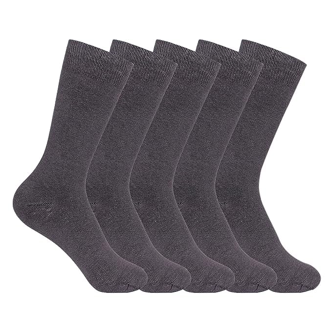 Buy Merry Fancy Kid's Woolen Grey School Socks (Pack of 6 Pairs) (3-4 ...