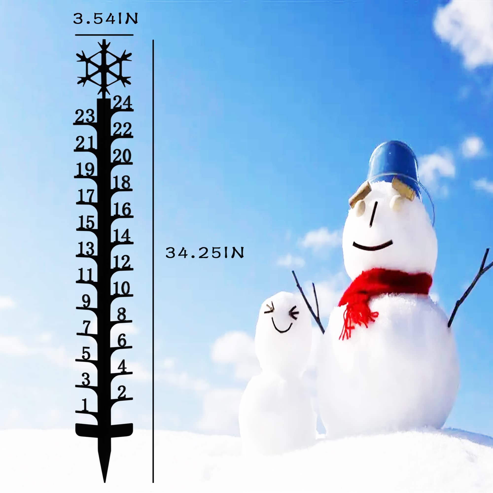 Snapklik.com : Snow Gauge Outdoor, 24 Inch Snowfall Measuring Gauge ...