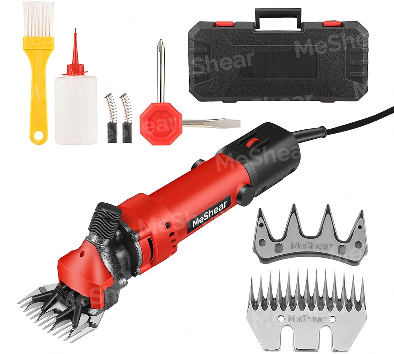 MeShear 1200W Professional Sheep Clipper Sheep Shearing Machine with 1 Extra Blade, 6 Speed ...
