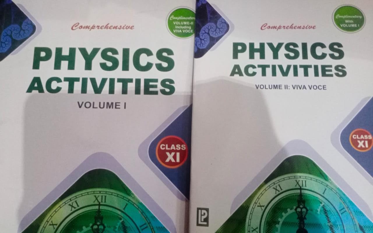 Comprehensive Physics Activities Vol 1&2 Class 11 By JN Jaiswal (S) : JN Jaiswal: Amazon.in: Books