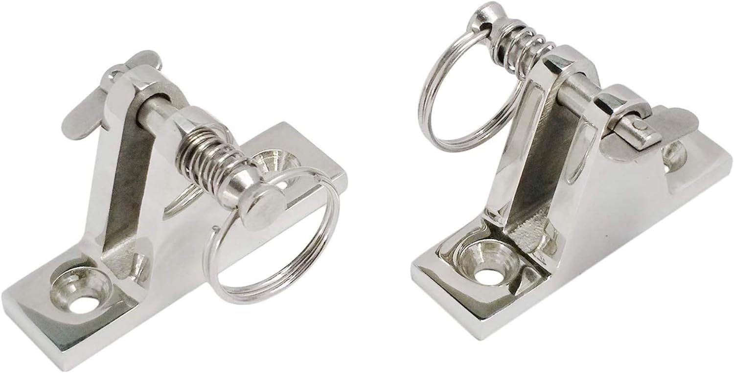 Amazon.com: Pair of Marine Grade 316Stainless Steel 90° Top Bimini Deck ...