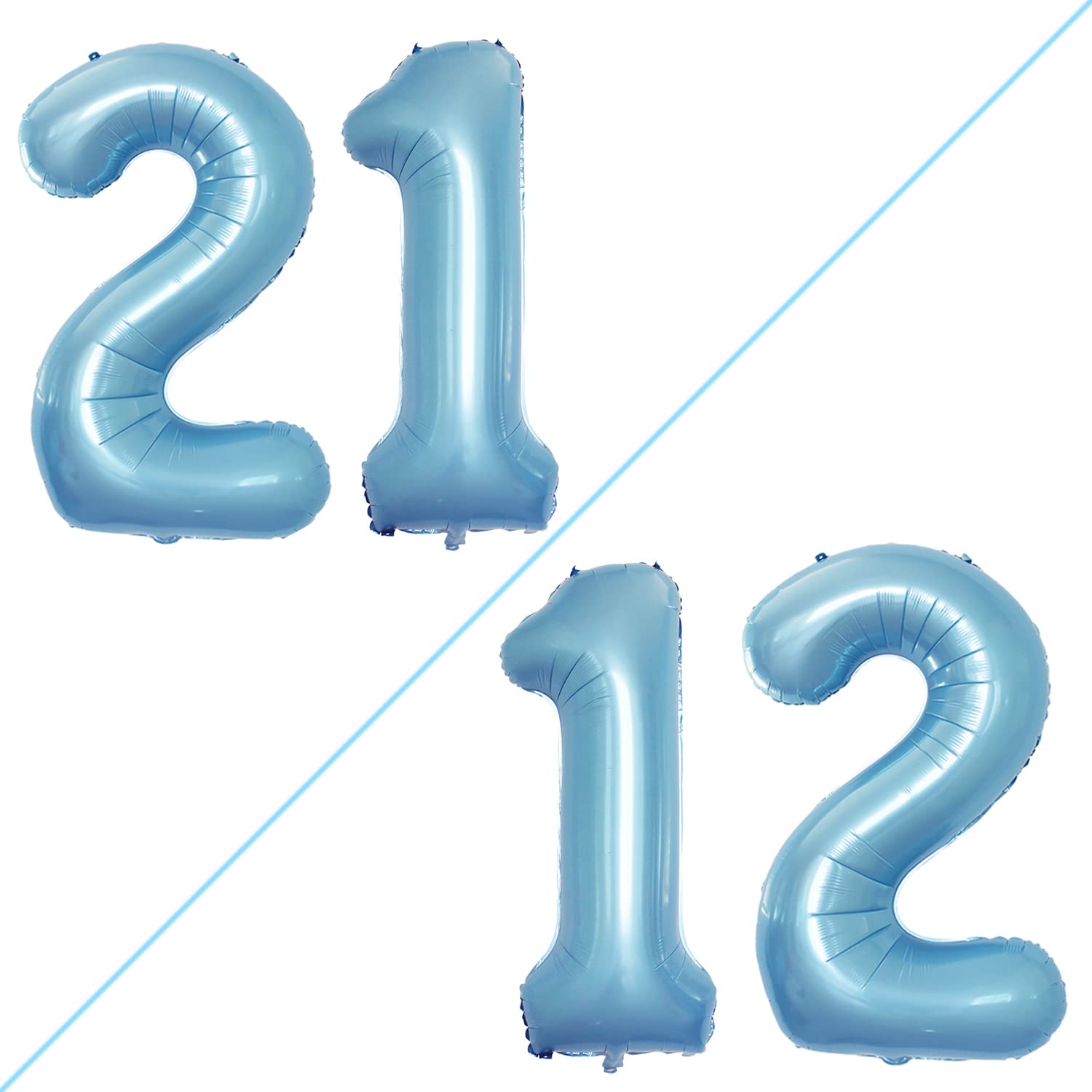 Amazon.com: GOER Number 12 Balloons for 12th Birthday Sweet 12 Party ...