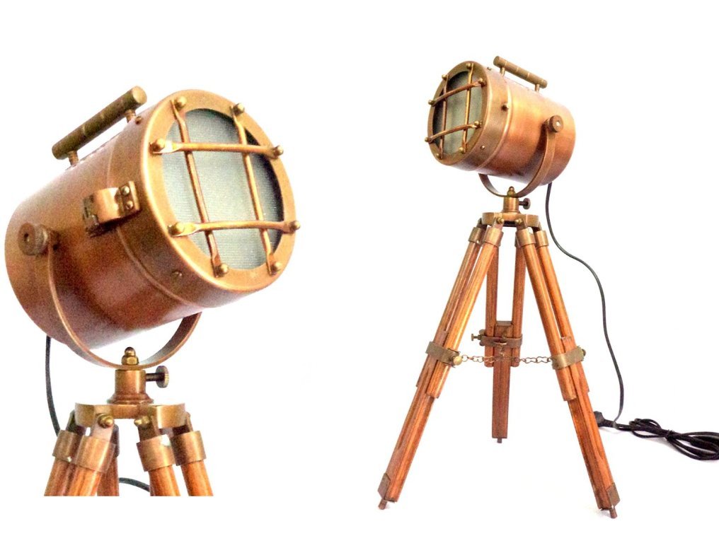 THORINSTRUMENTS Nautical Vintage Lamp Maritime Desk Light Ship Tripod ...
