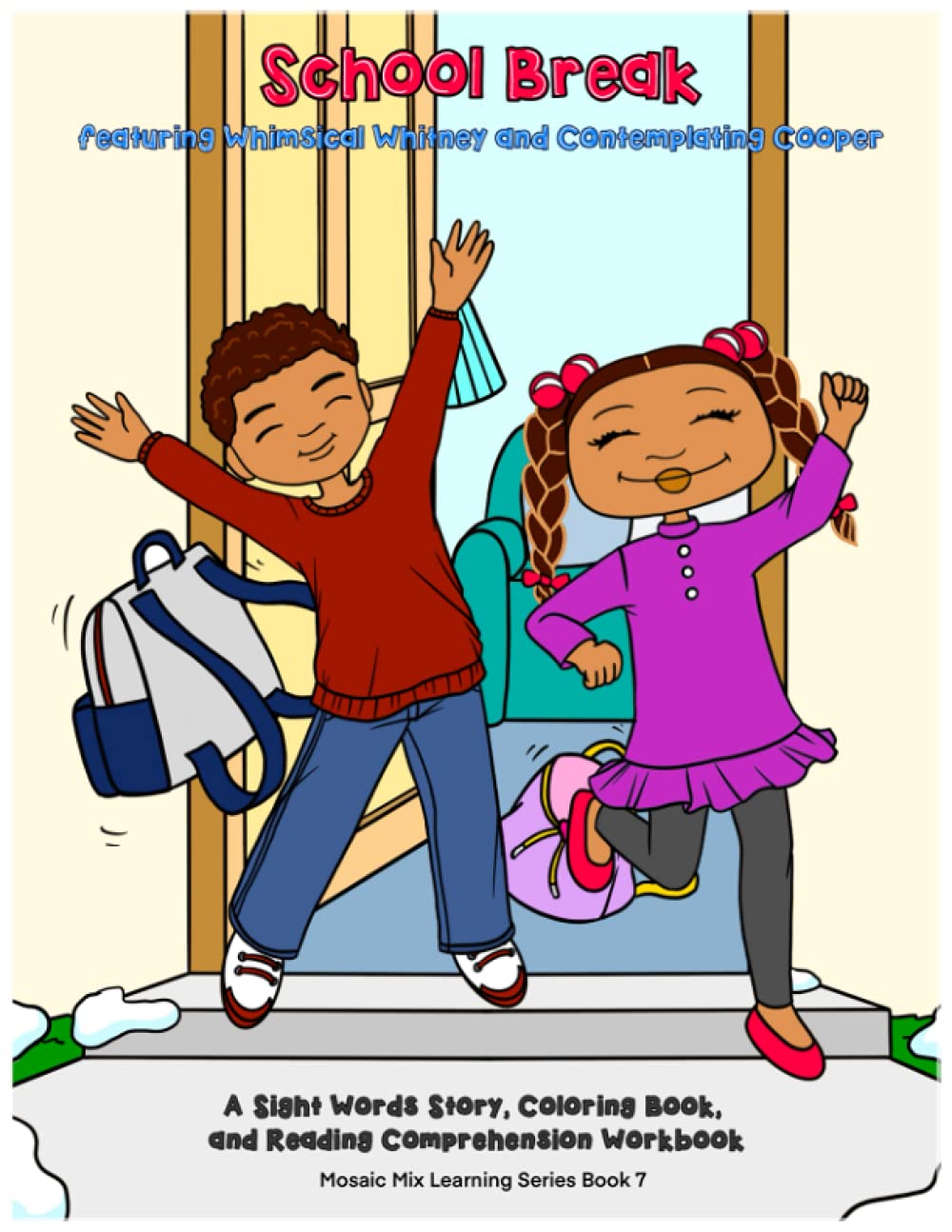 Buy School Break: A Words Story, Coloring Book, and Reading ...