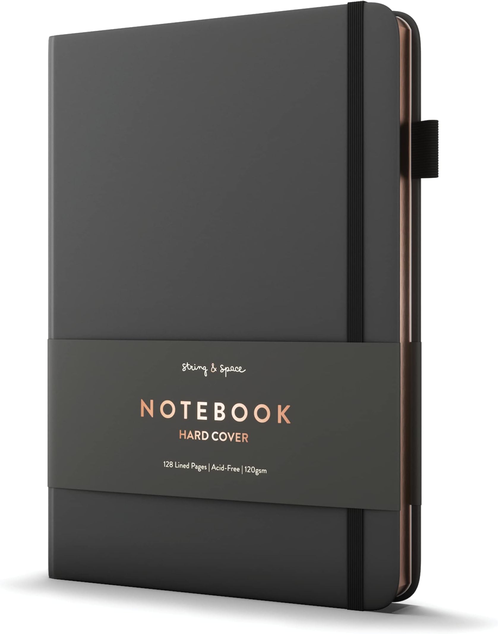 Amazon.com : Rose Gold Notebook Journal - Hardcover A5 with Lined Pages ...