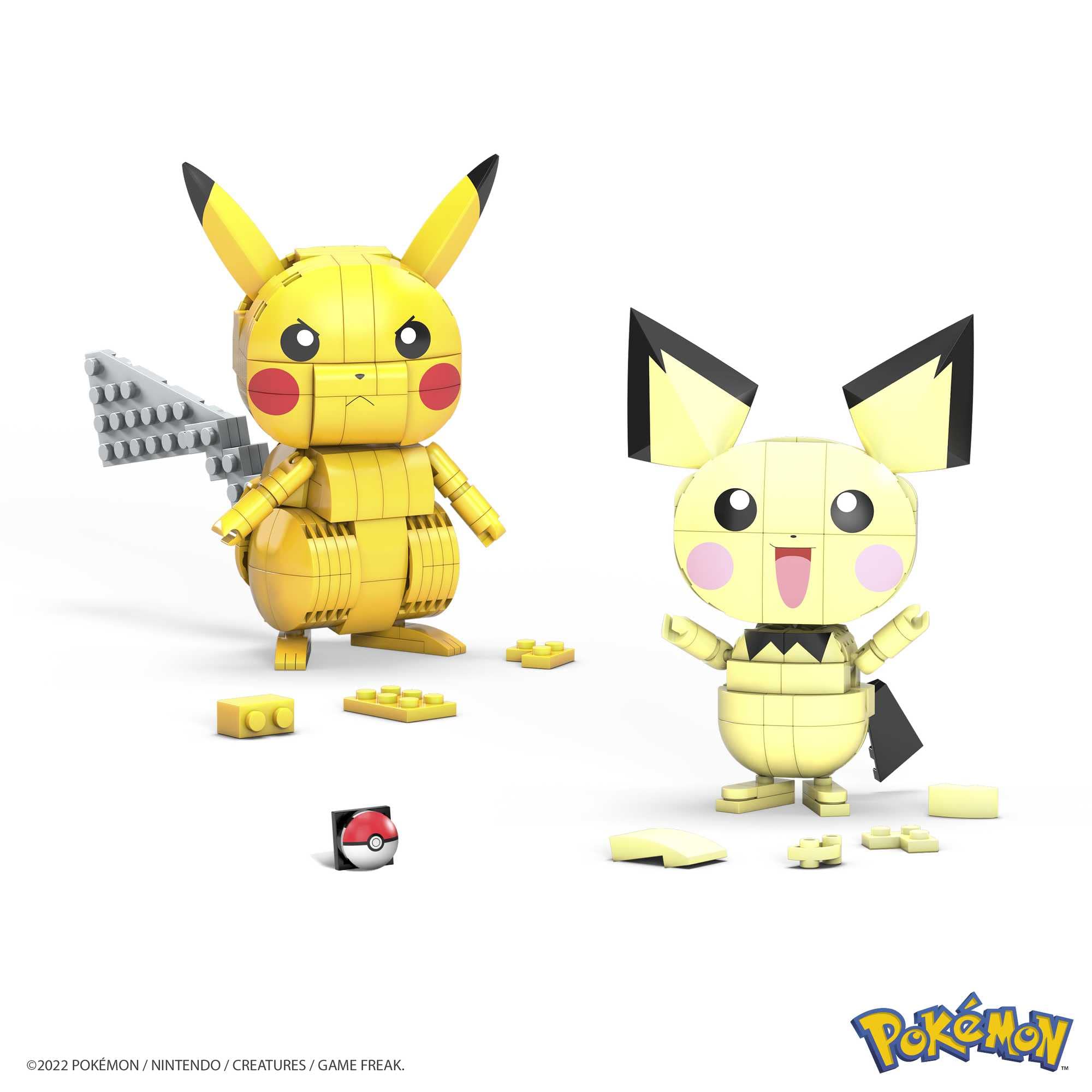 Pikachu Mega éabhlóid Mega Construx Pokémon PIKACHU | Mattel