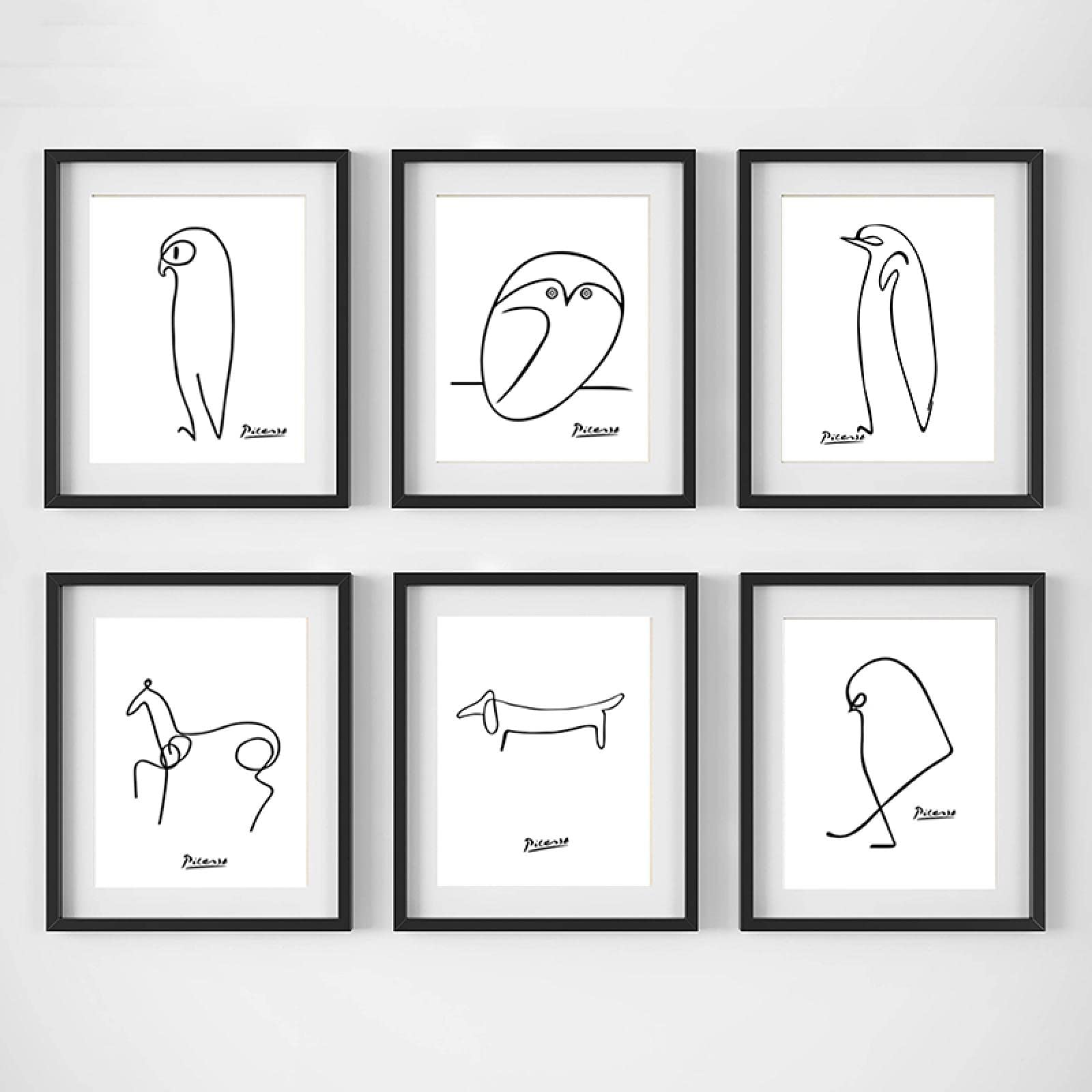 Picasso Animal Line Drawings