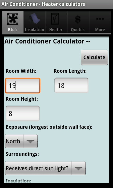 Air Conditioner and Heater Calculator - App on Amazon Appstore