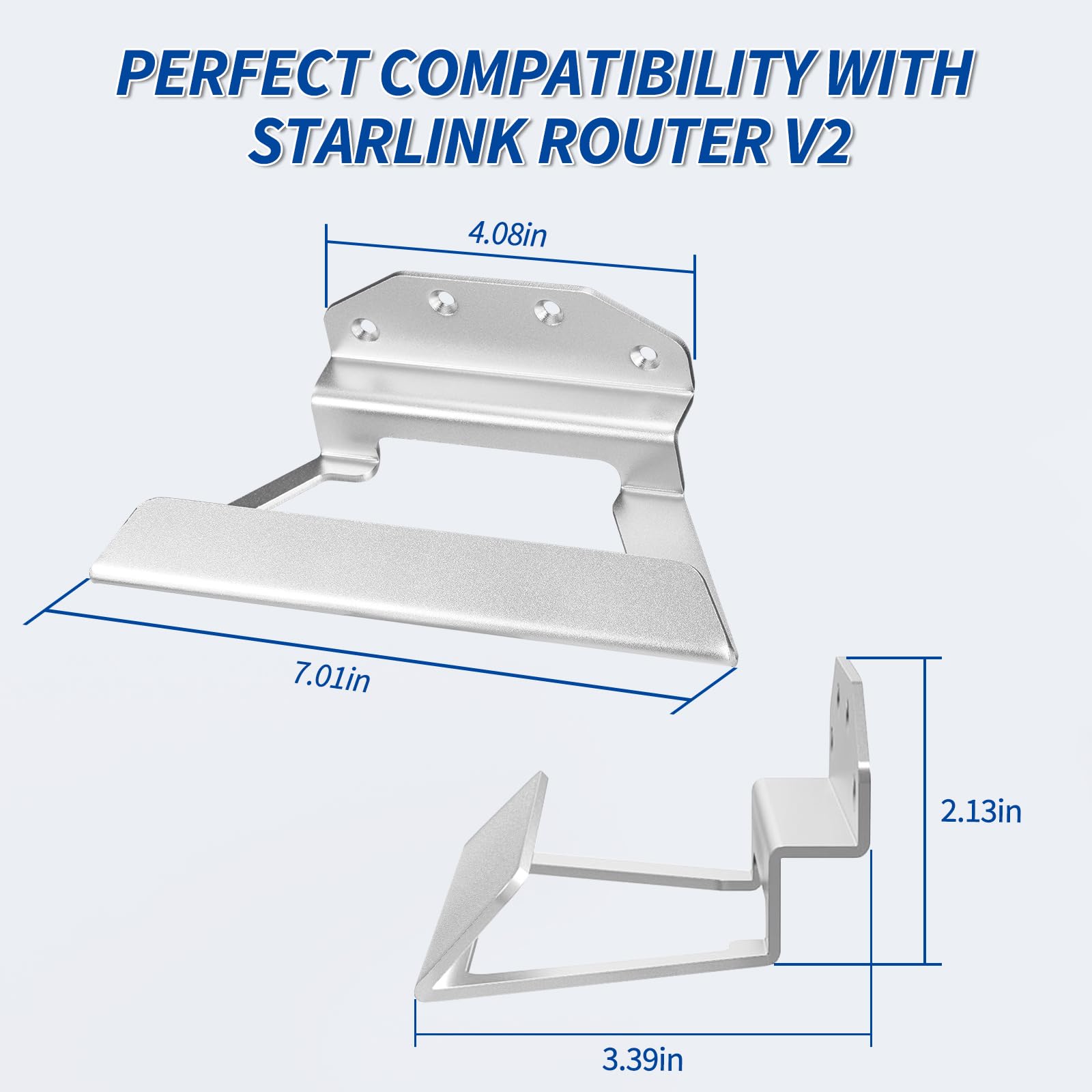 Snapklik.com : Starlink Router Wall Mount, Aluminum Satellite Brackets ...