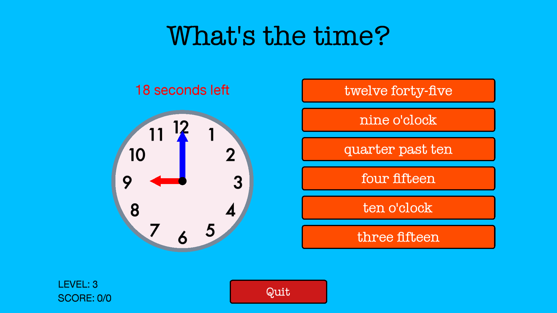 Quick Strike Clocks - Learn to Tell Time! - App on Amazon Appstore