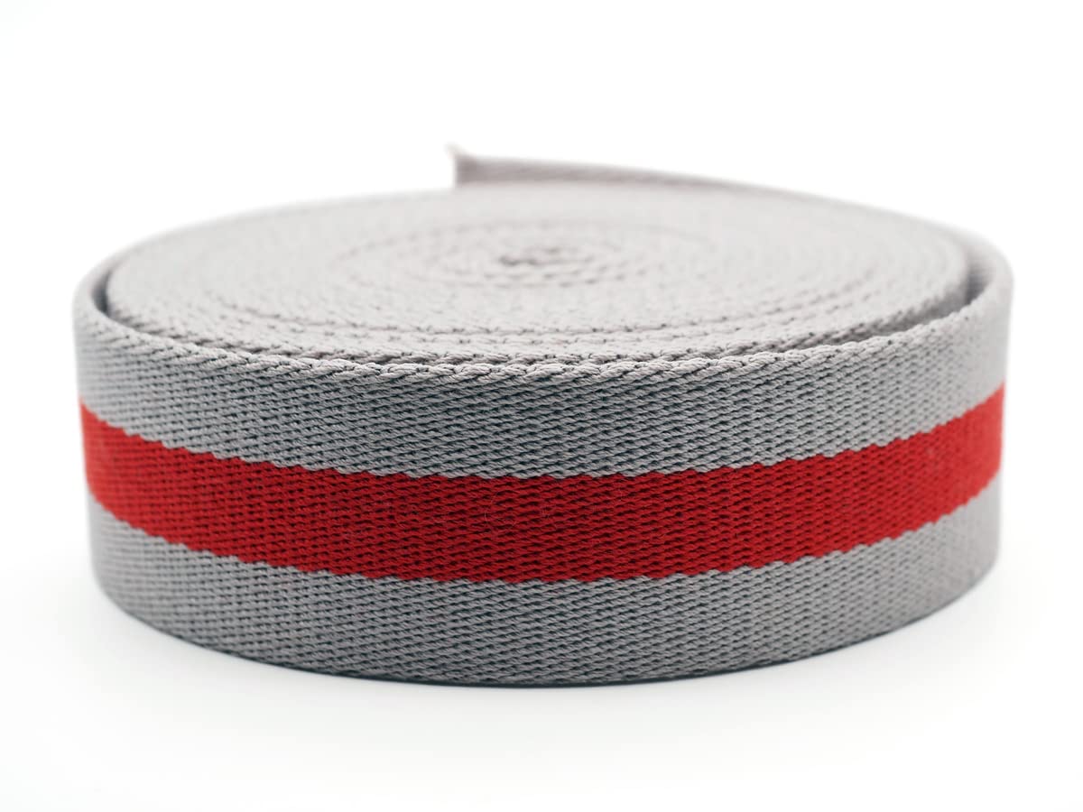 Amazon.com: CRAFTMEMORE 1.5 Inches Cotton Webbing Strap, Two Tone Heavy ...