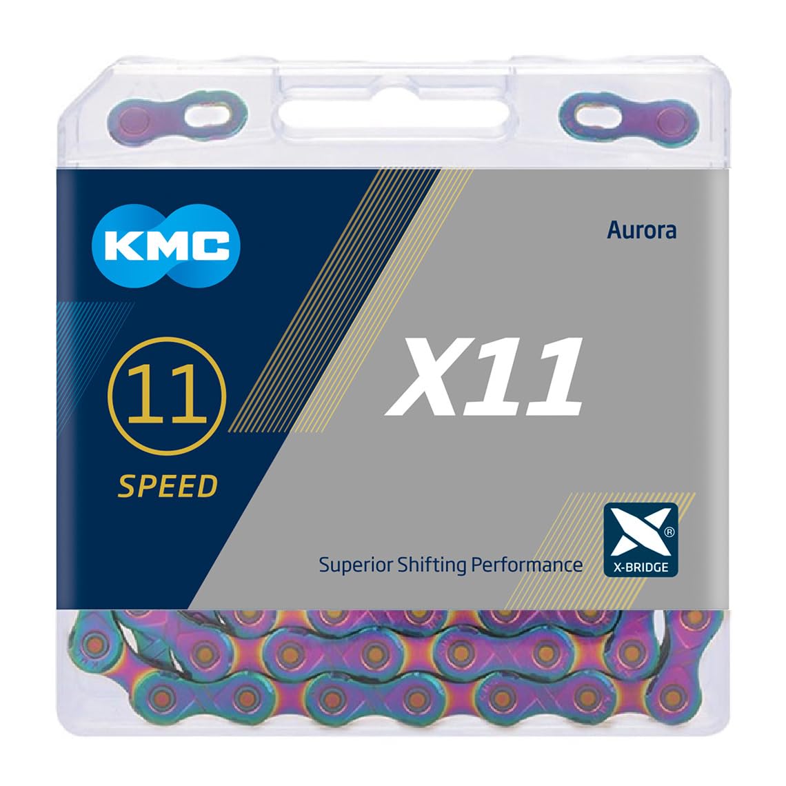 Amazon.com: KMC X11 11 Speed Chain, Aurora Blue, 118 Link : Sports & Outdoors