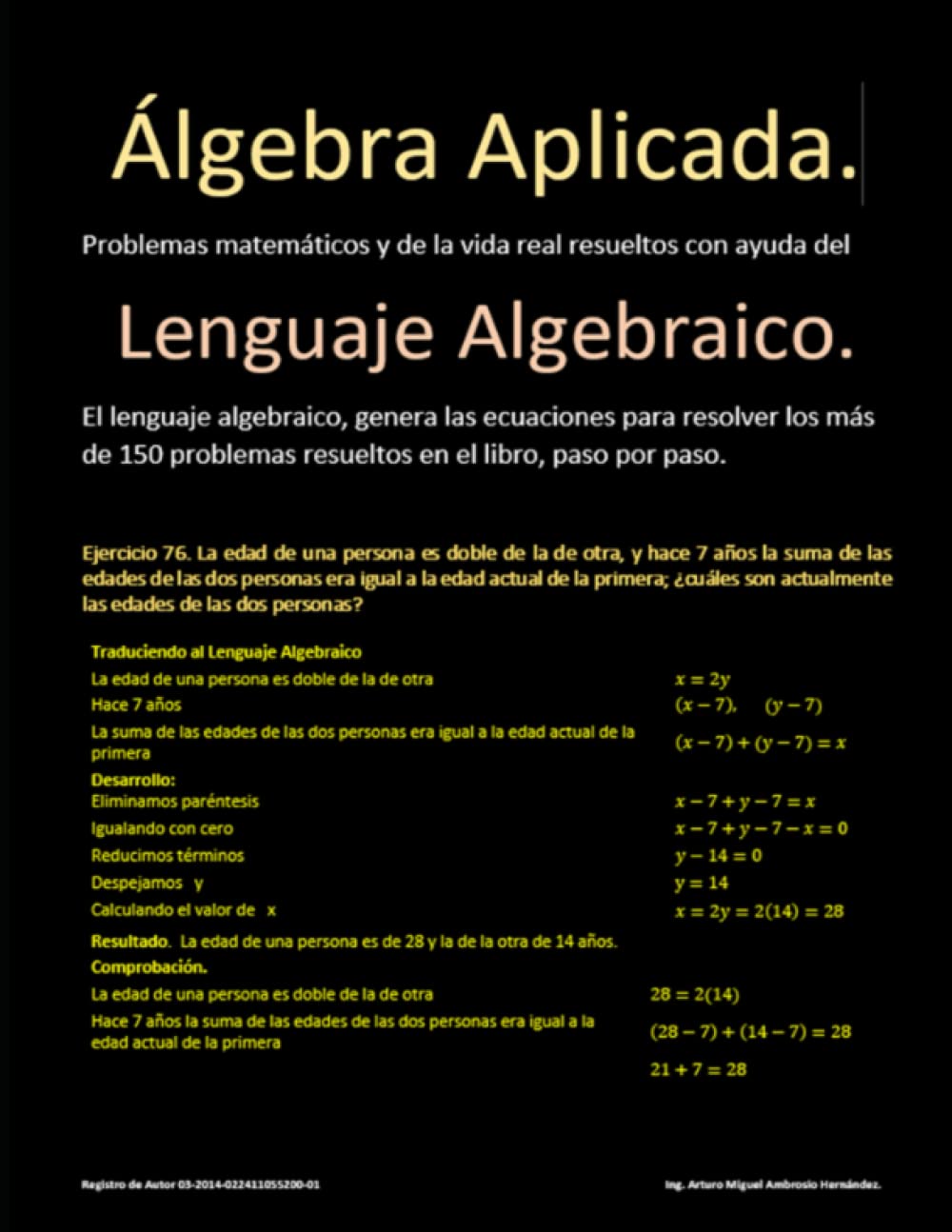 Amazon.com: Álgebra Aplicada.: Generaciones y soluciones de ecuaciones ...