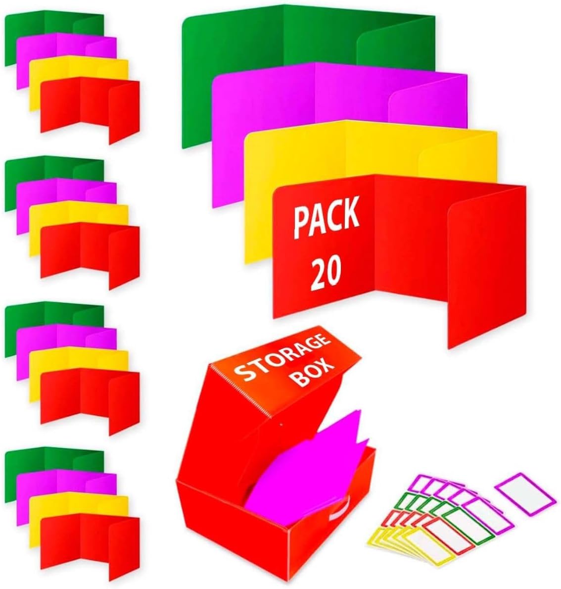 Amazon.com: 12 Pcs Privacy Boards Desks for Student Classroom Privacy ...