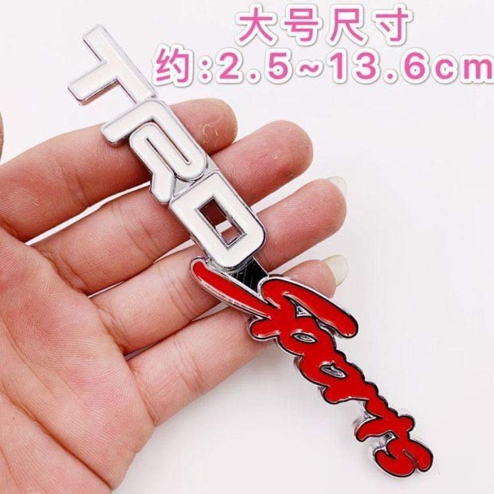 Buy TAYDMEO 3D Metal TRD Racing Car Badge Front Rear Side Emblem ...