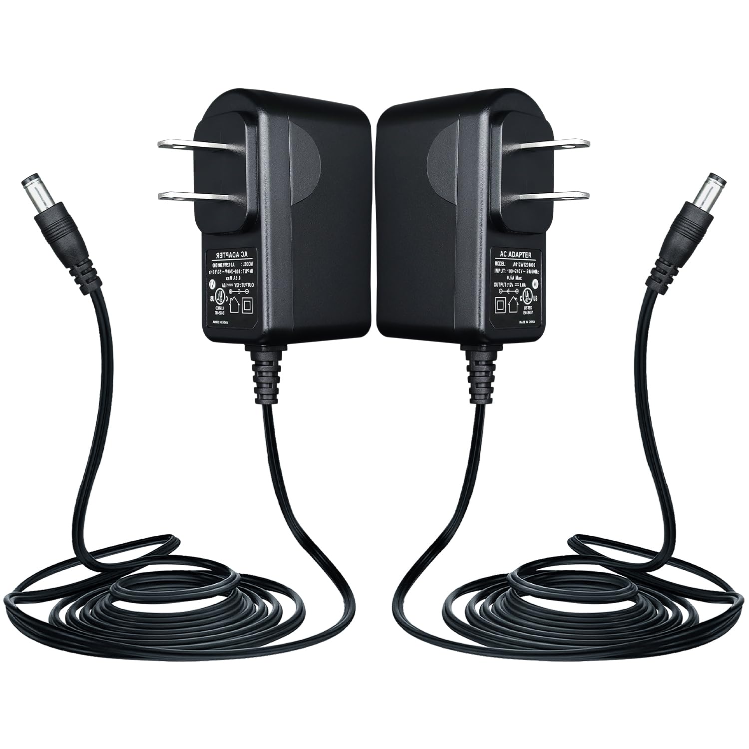 Amazon.com : ANLINK UL Listed 2 Pack 12V 1A 10ft Power Supply Adapter ...