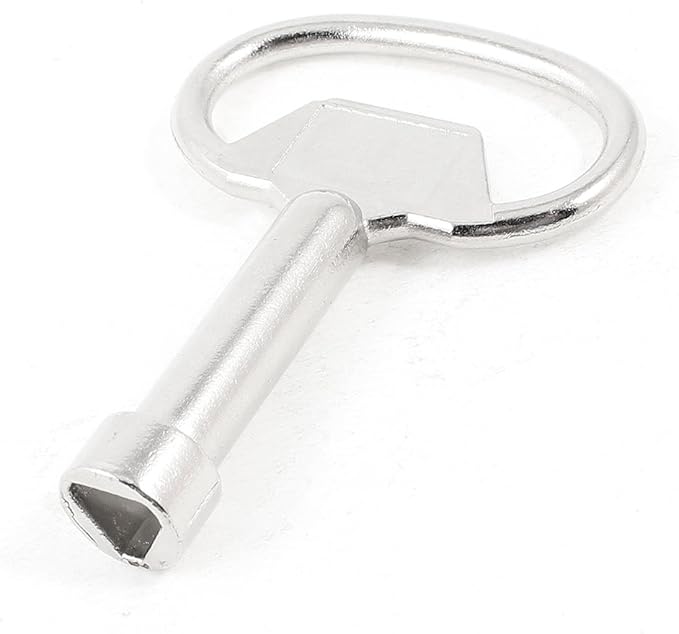 uxcell Drawer Cabinet Security 9x8mm Triangle Spanner Key 68mm Long for ...