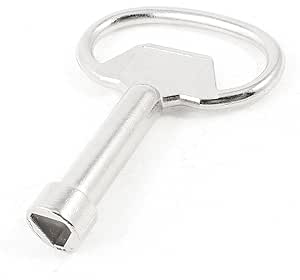 uxcell Drawer Cabinet Security 9x8mm Triangle Spanner Key 68mm Long for ...