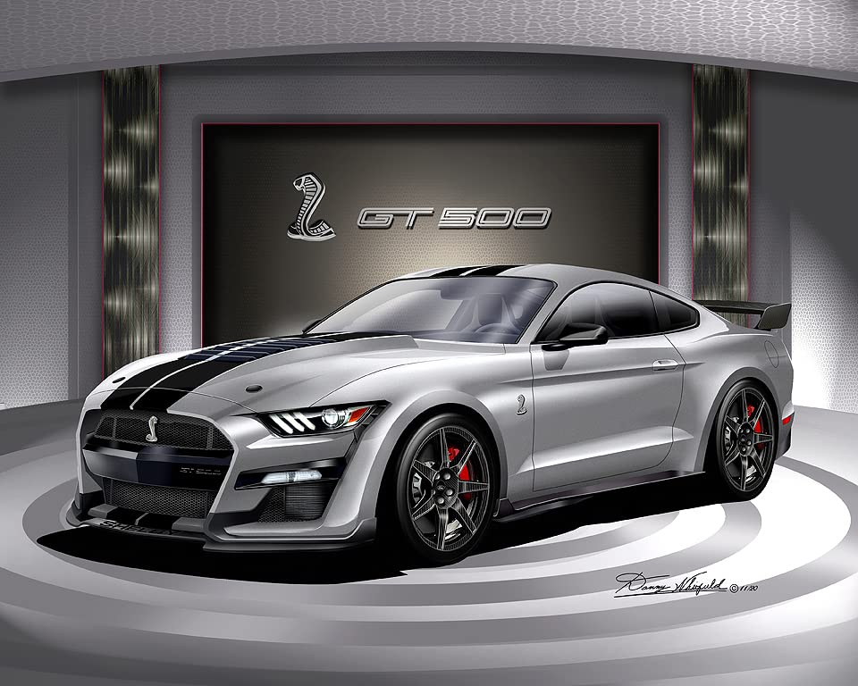Ford Mustang Shelby GT500 Fine Art Print By Danny Whitfield (20in x ...