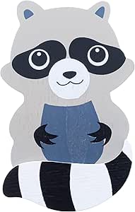 Amazon.com: Painted Wooden Raccoon Cutout DIY Craft 4.1 Inches