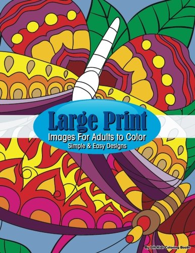 Amazon.com: Large Print Images For Adults to Color: Simple & Easy ...