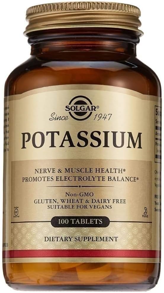 Amazon.com: Solgar - Potassium, 100 Tablets : Health & Household