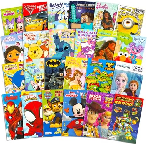 Amazon.com: 24 Pack Small Coloring Books for Kids Ages 4-8, 2-4 - Bulk ...