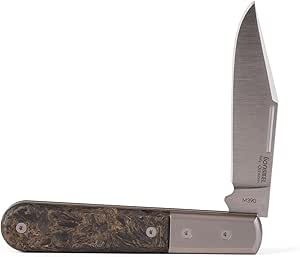 LionSTEEL Barlow Traditional Gentlemen’s Folding Pocket Knife, Collector Quality Folder for EDC ...