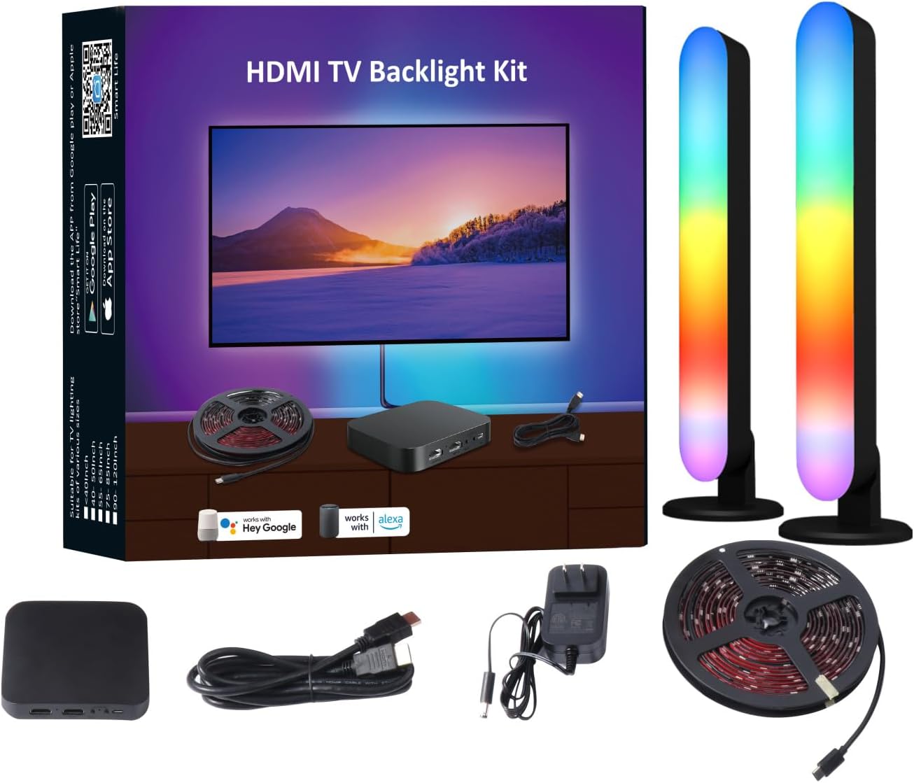 Buy MITSUKO AmbiMotion Pro TV LED Backlight with HDMI 2.0 Sync Box ...