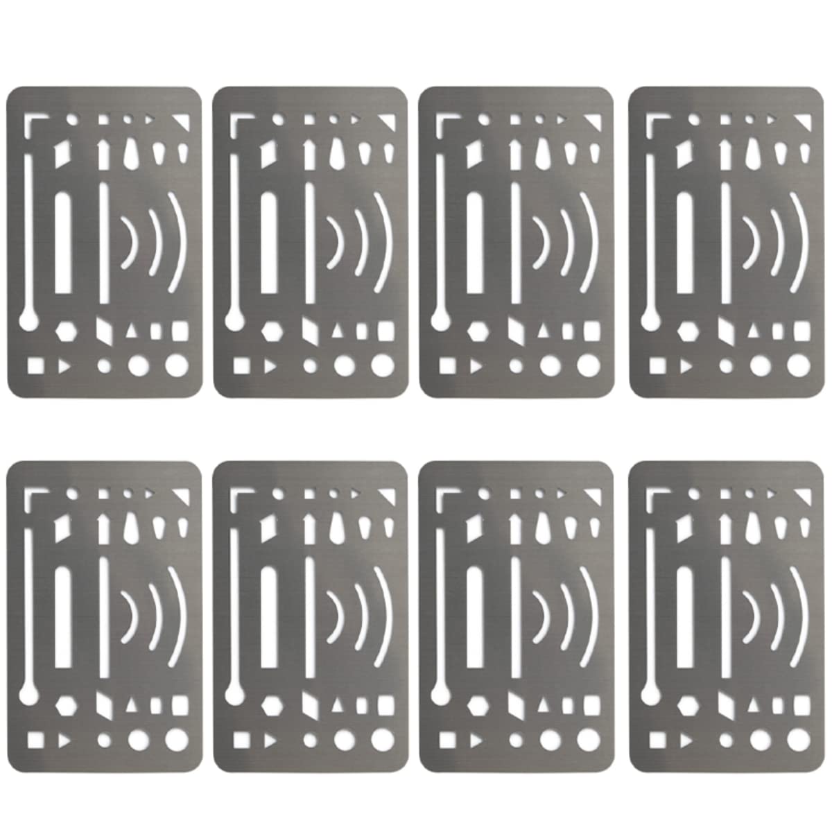 Amazon.com : 8 Pcs Stainless Steel Erasing Shield Drawing Templates ...