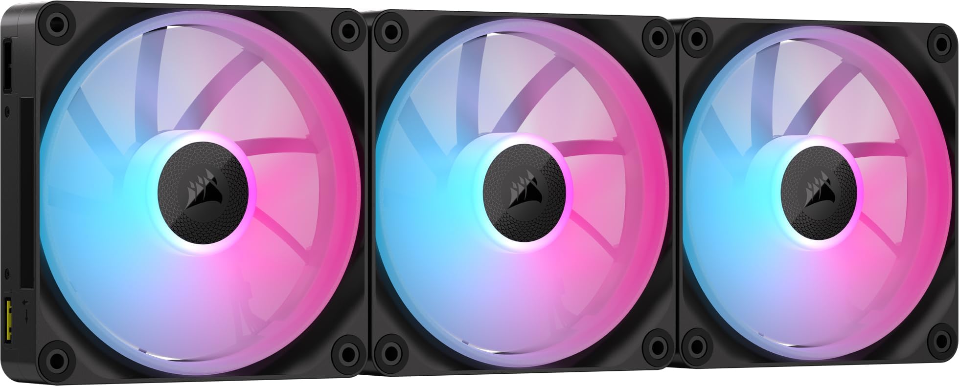 Amazon.com: CORSAIR iCUE Link LX120 RGB 120mm PWM Fans Triple Pack ...