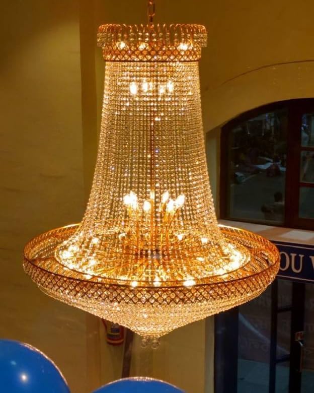 Buy A.V. TRADERS New Modern Crystal Chandelier Jhoomar for Home Hotel ...