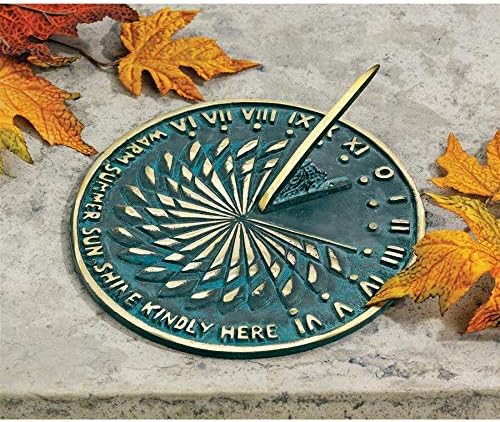 Amazon.com: Design Toscano Sun Shine Kindly Here Solid Brass Garden ...