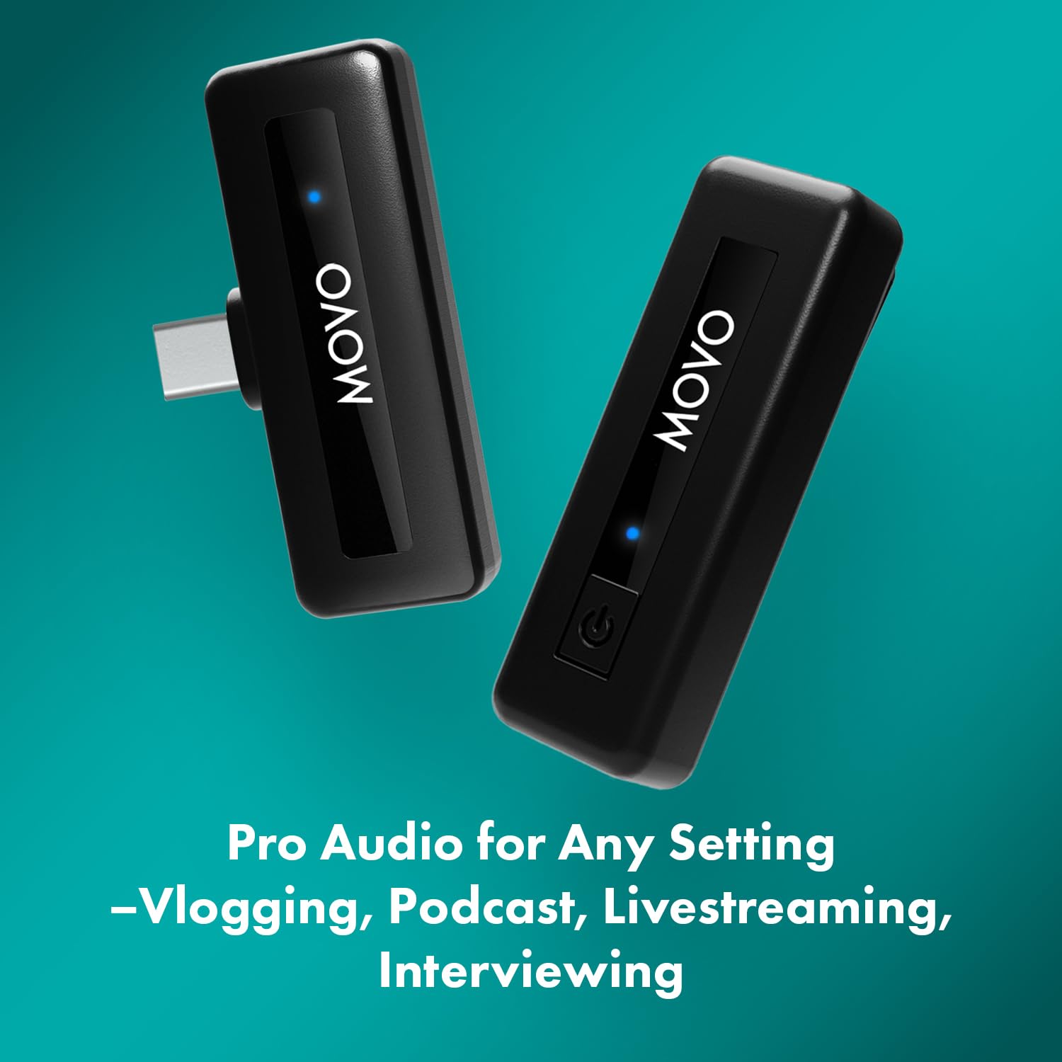 Snapklik.com : Movo Wireless Mini UC USB-C Wireless Microphone For ...