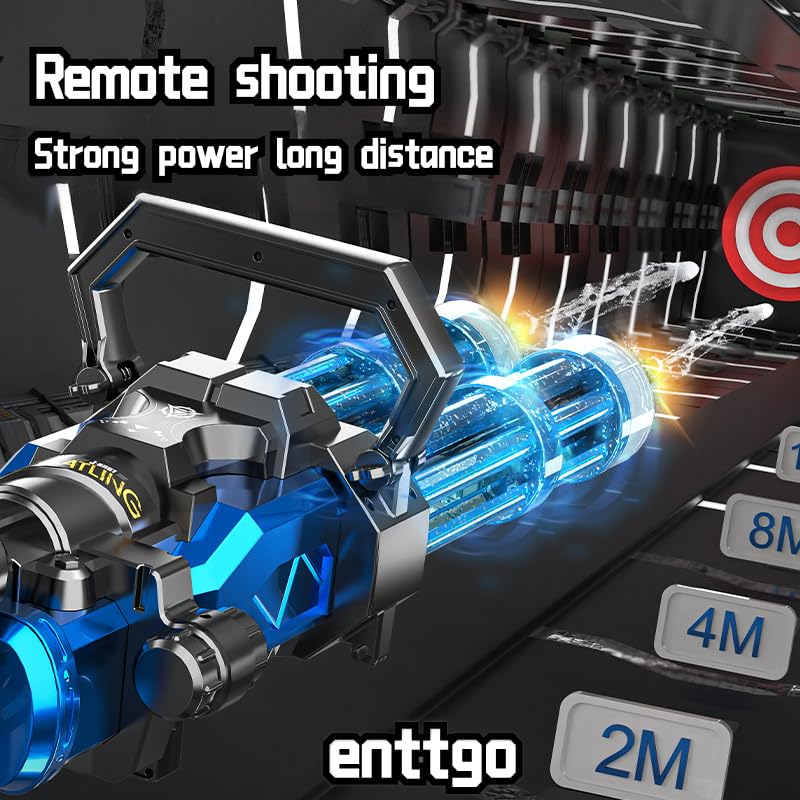 Snapklik.com : Electric Double Barrel Gatling Water Gun, Can Emit Light ...
