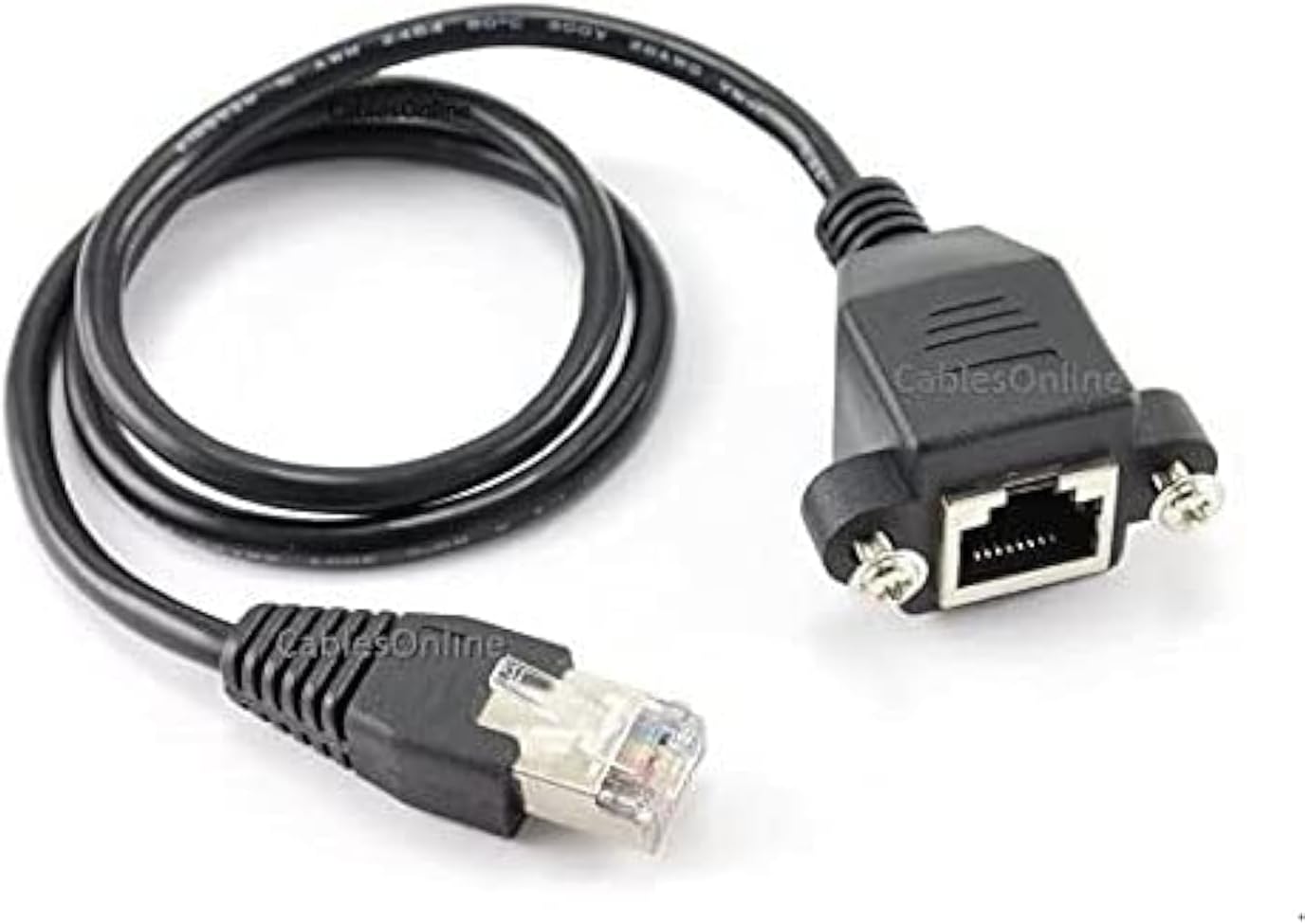 Amazon.com: CablesOnline 3ft Cat5e RJ45 M/F Shielded Ethernet Network ...