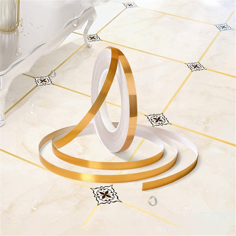 CHIBRO Golden Tape For Wall Decoration - Floor Sealing Caulk Strip Line ...