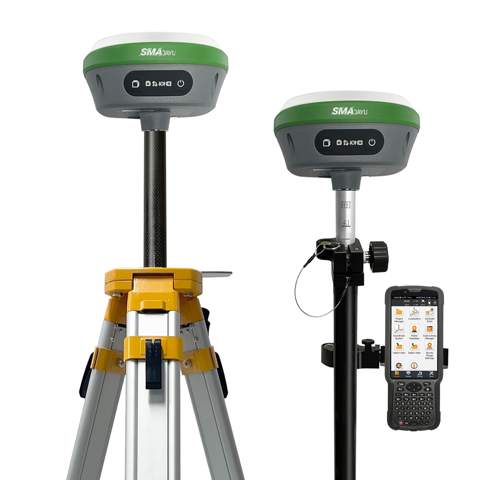 SMA26 GNSS IMU RTK GPS Survey Equipment Rover Base Colector portátil ...