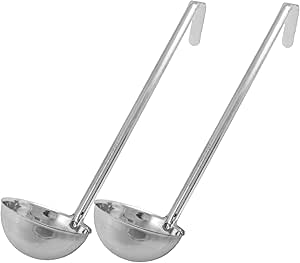 Amazon.com: Fonteme 2-Pack Stainless Steel Ladle, 8 oz – Flatware ...