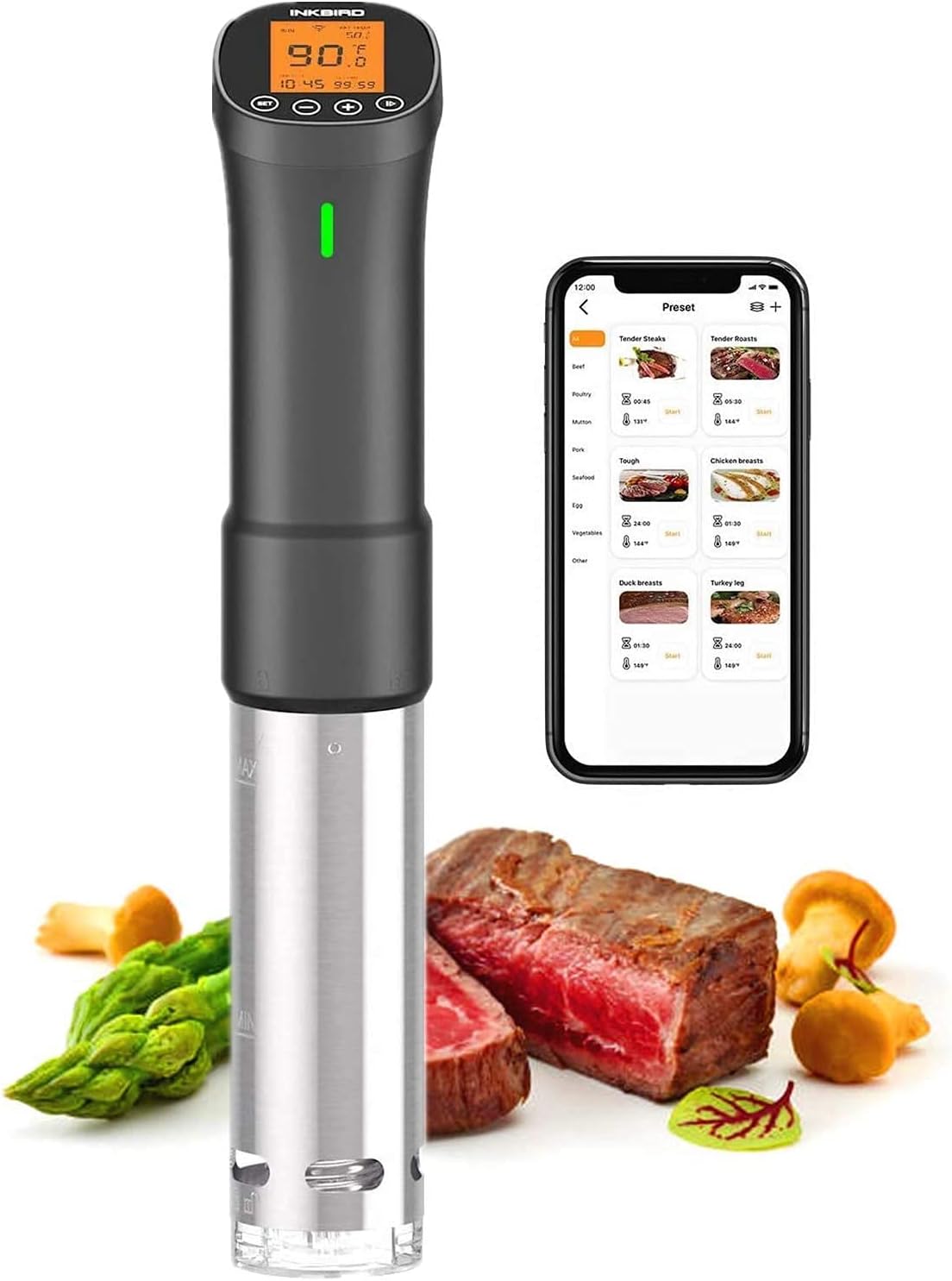 Amazon.com: Sixfivsevn WIFI Sous Vide Cooker, Sous Vide Machine 1100W ...