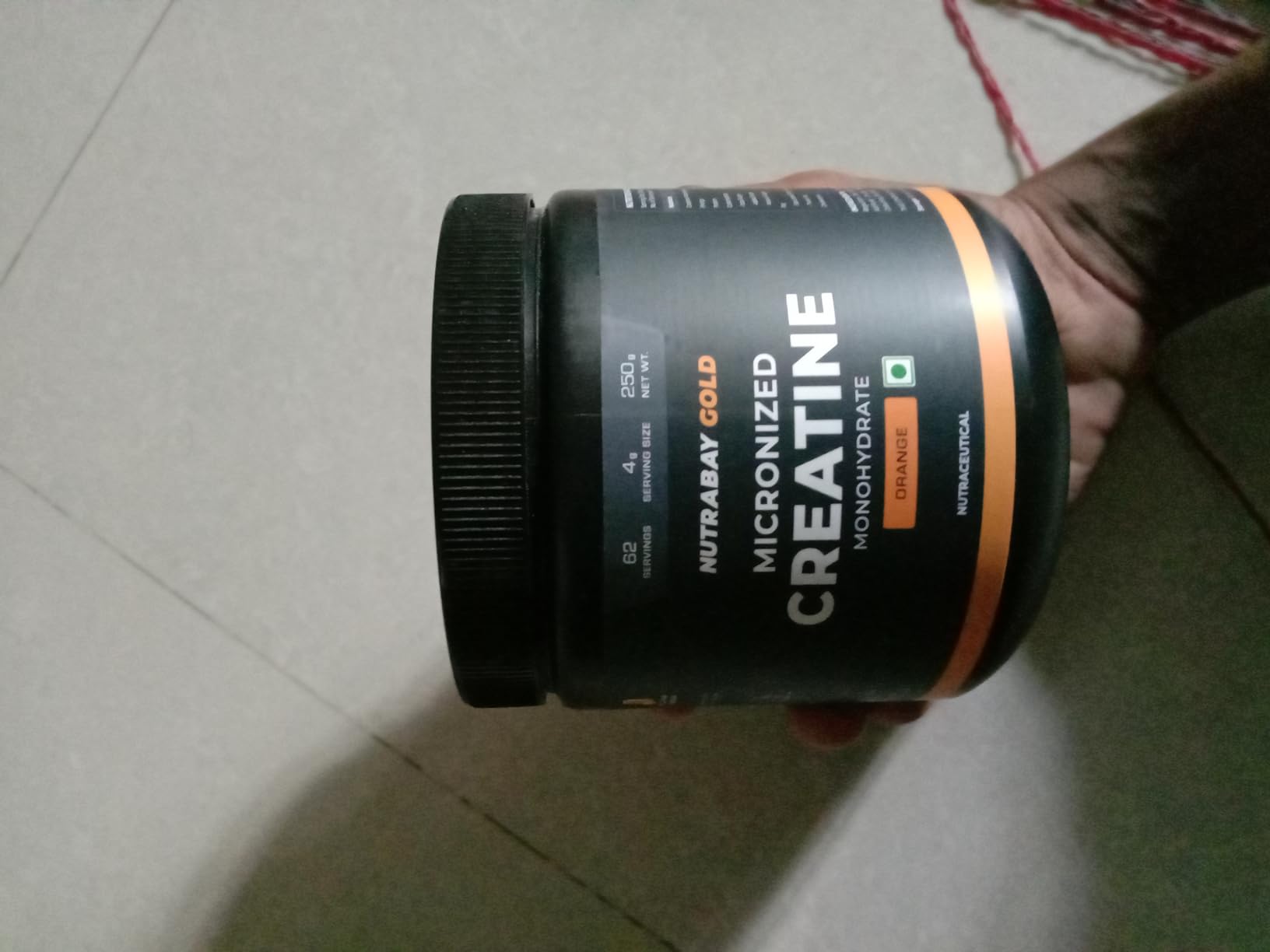 Nutrabay Gold Micronised Creatine Monohydrate Powder - 120g, Pineapple ...