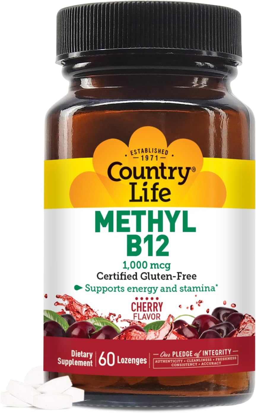 Amazon.com: Country Life - Methyl B12, Berry Flavored, 3000 mcg - 50 ...