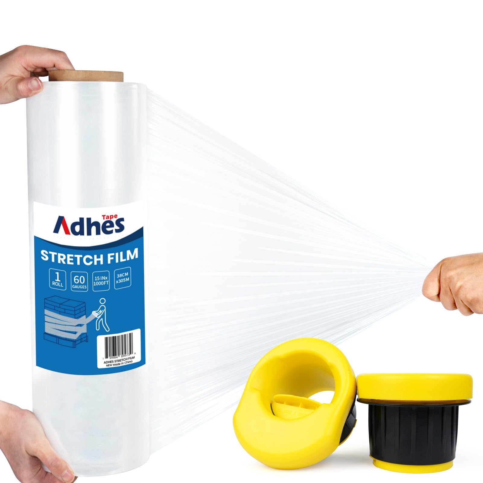 Amazon.com : ADHES Heavy Duty Shrink Wrap Roll, 15 Inch x 1500 Feet ...