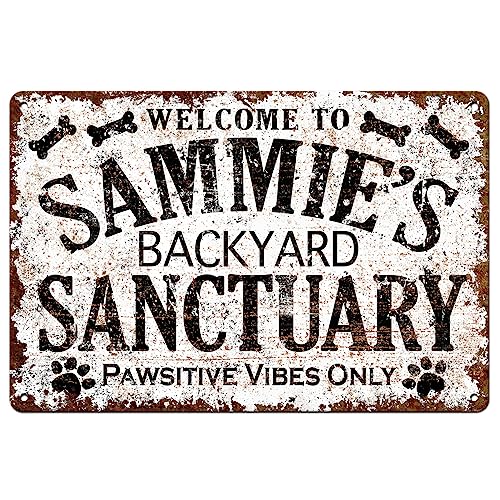 Amazon.com: Personalized Dog Park Backyard Playground Metal Indoor ...