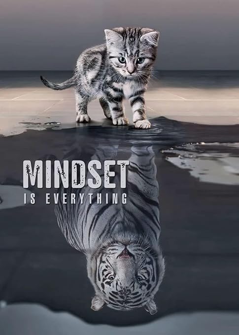 Mindset Is Everything Cat/Tiger Leader Motivational Inspirational ...