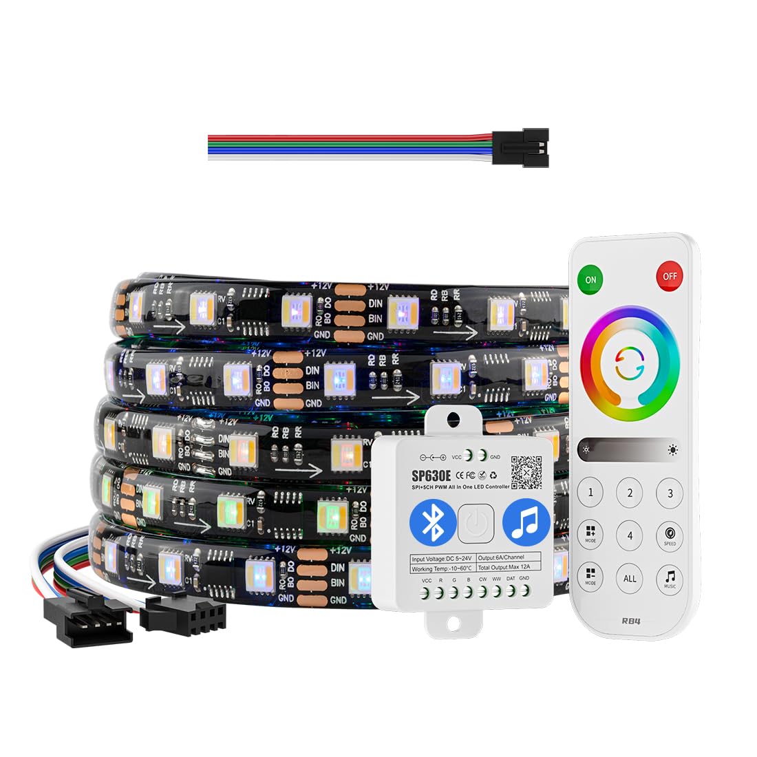 Amazon.com: BTF-LIGHTING WS2805 IC RGBCCT Addressable Dual Data LED ...