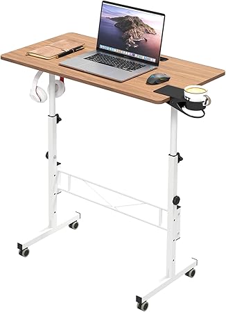 Amazon.com: Hadulcet Portable Standing Desk, Rolling Desk Adjustable ...