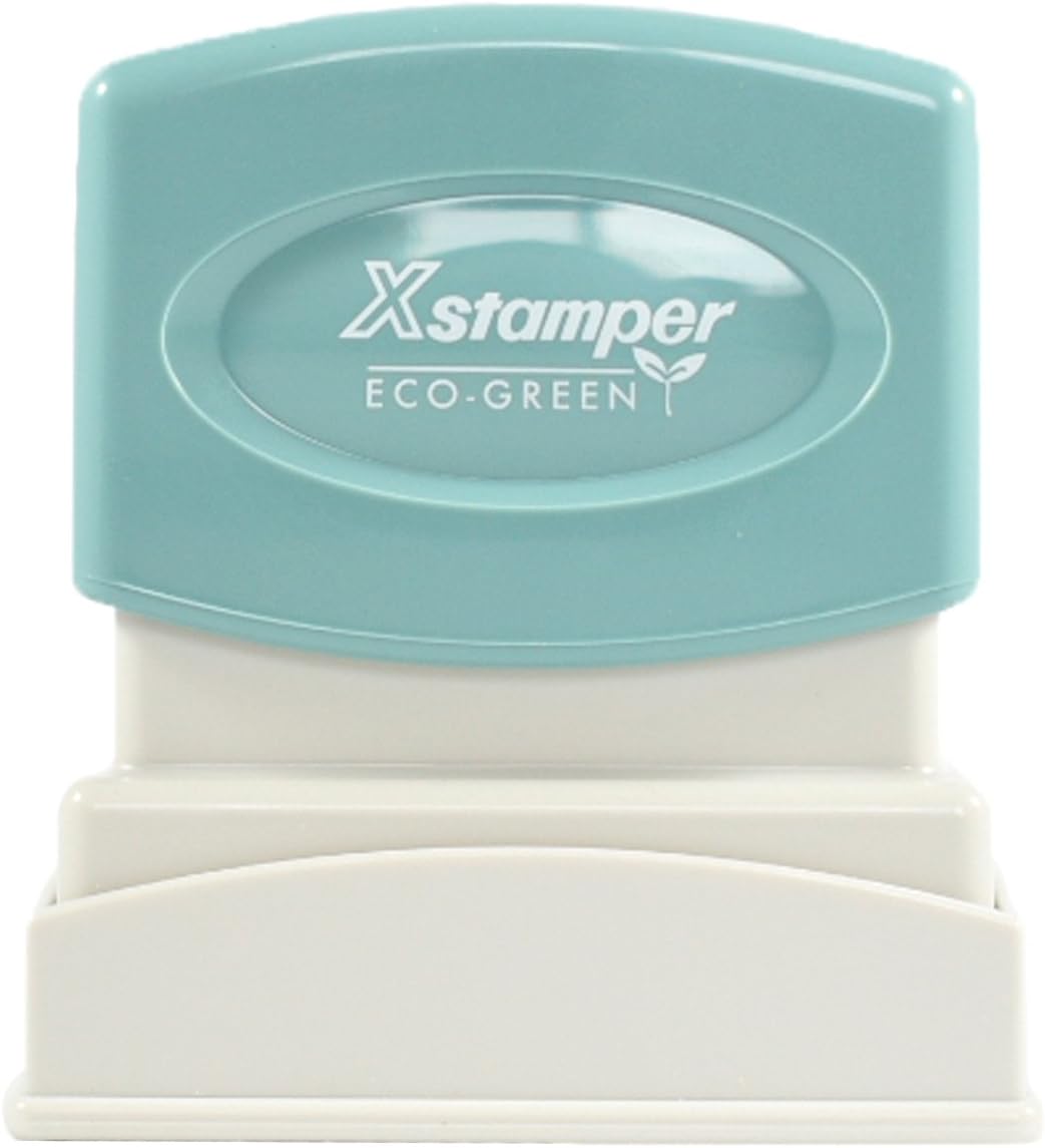 Amazon.com : Xstamper(R) One-Color Title Stamp, Pre-Inked, "Original ...